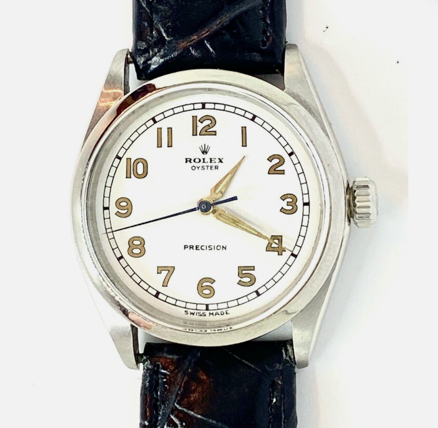 Rolex Vintage Oyster Precision Steel Manual Watch Ref. 6223 Circa 1953 ...